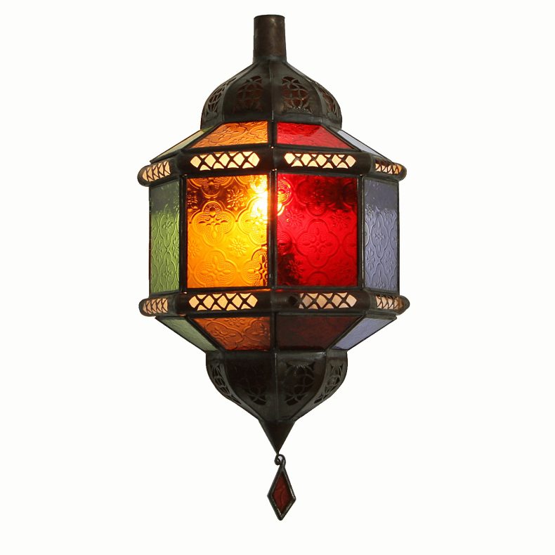 Marocká nástěnná lampa Trombi barevná - Maroko Dekor